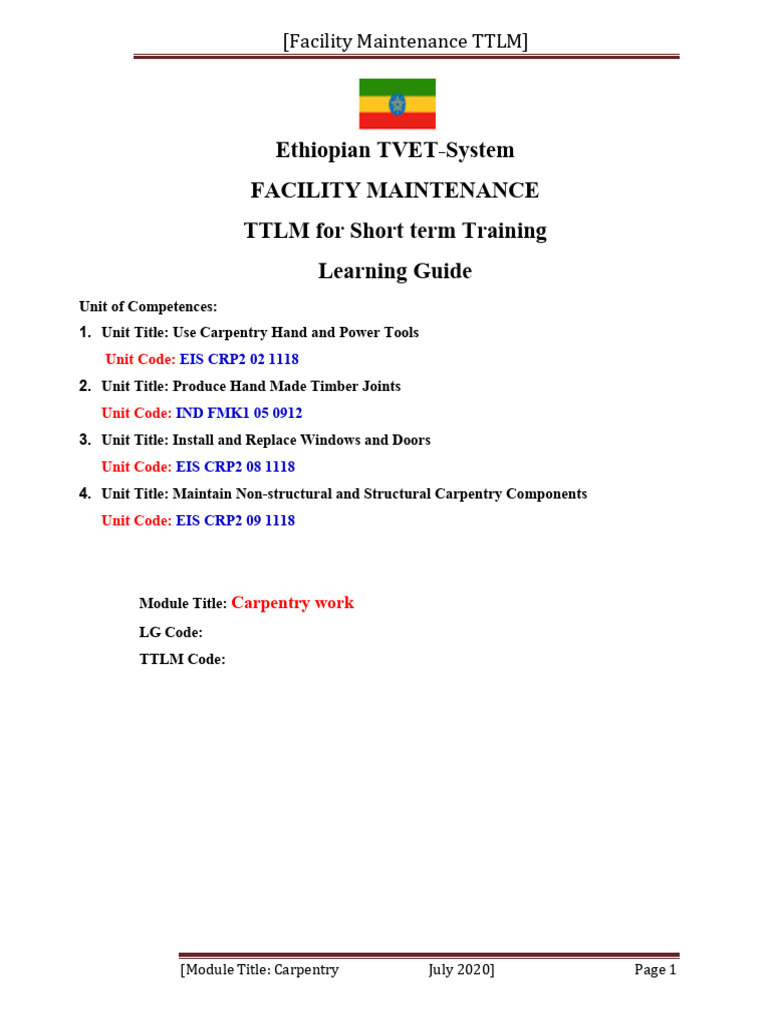 Carpentry Skills Training Guide | PDF | Drill | Grinding (Abrasive Cutting)