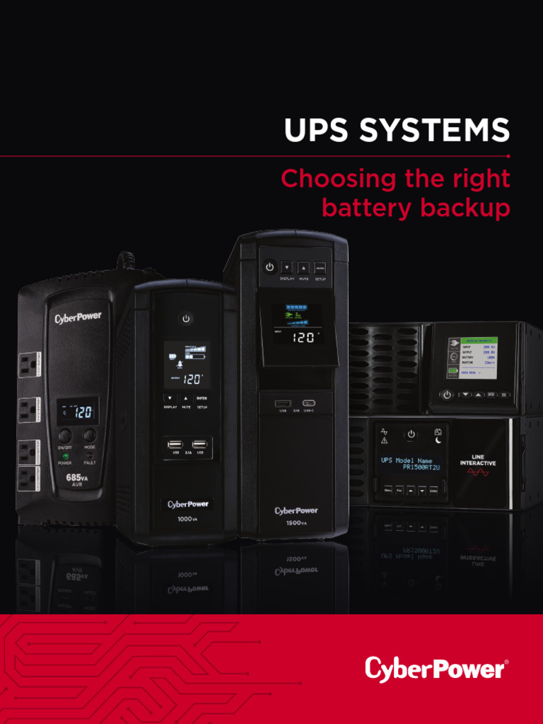 CyberPower UPS Brochure 2019 | PDF | Power Supply | Electricity