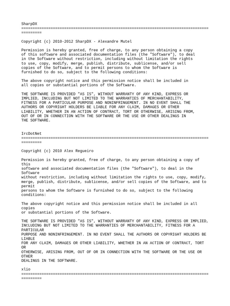 Licenses | PDF | License | Source Code