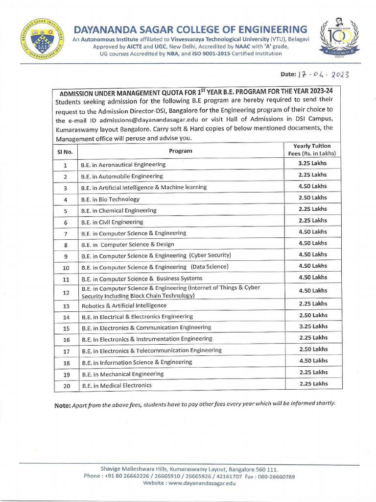 Management Fee Structure 2023 24 | PDF