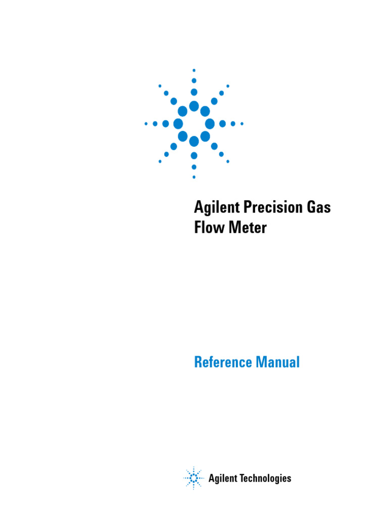 5067-0223 Gas Flow Meter Reference Manual 5973-1712 | PDF | Fluid ...