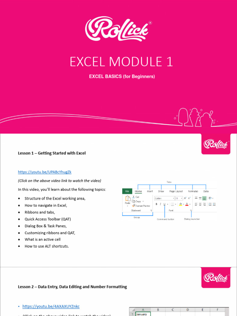 Excel Module 1 | PDF