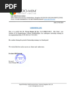 Internship Completion Certificate (Shivam) | PDF