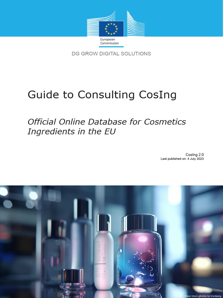 Guide Pour Consulter Le CosIng de EMA | PDF | Cosmetics | Chemistry