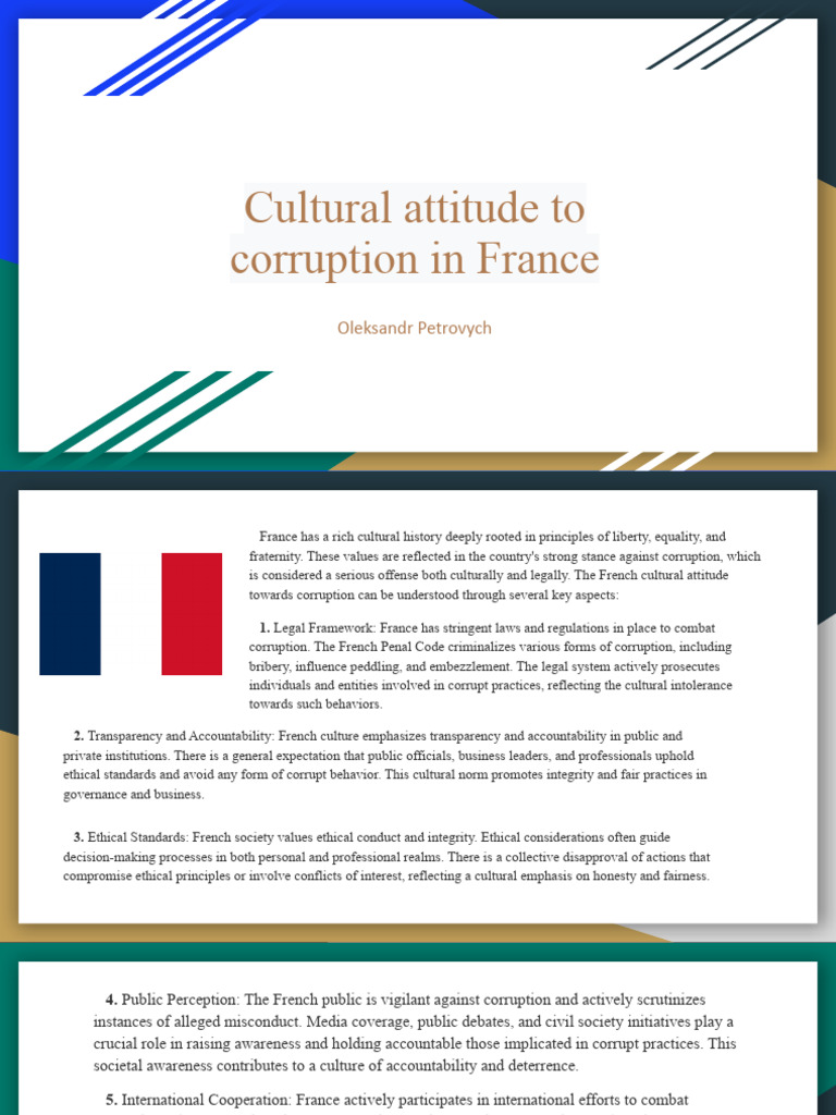 Cultural Attitude To Corruption in France | PDF | Corruption | Governance
