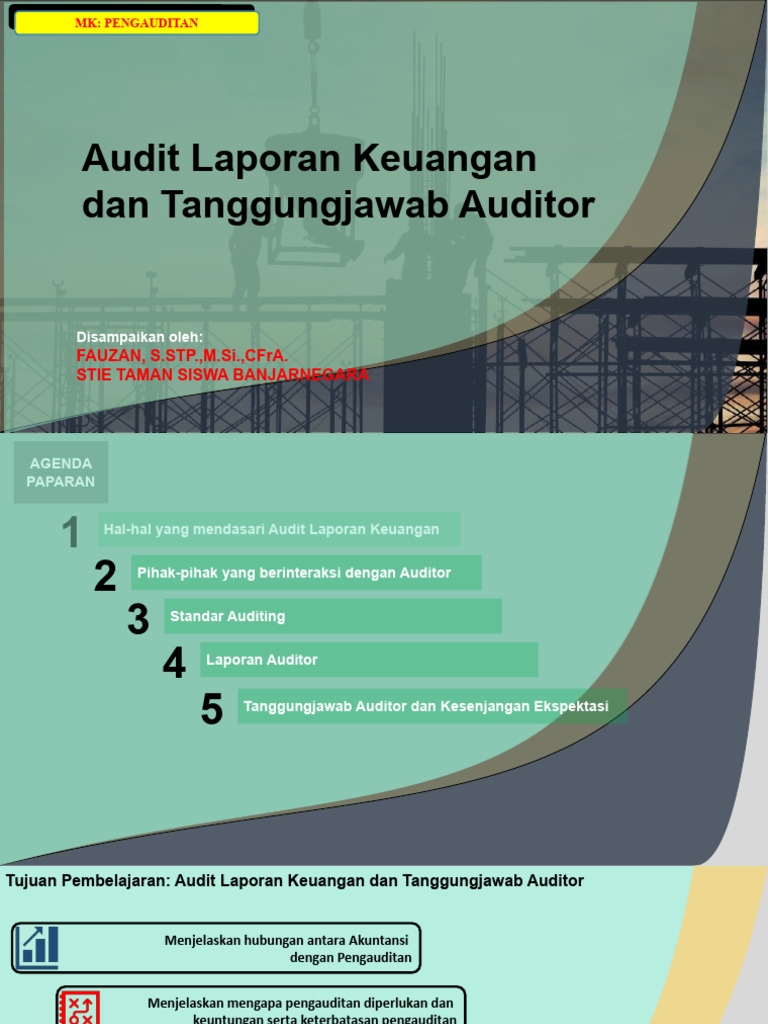 Bab 2 Audit Laporan Keuangan Dan Tanggungjawab Auditor | PDF