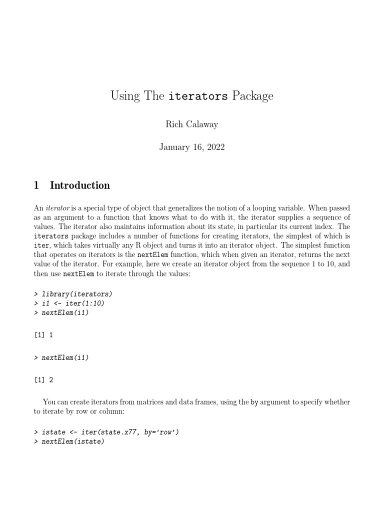 Iterators | PDF | Function (Mathematics) | Computing