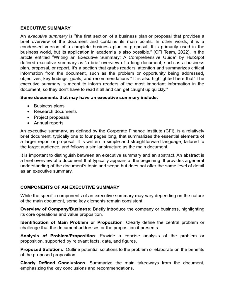 GEC102 Executive Summary | PDF | Information | Methodology