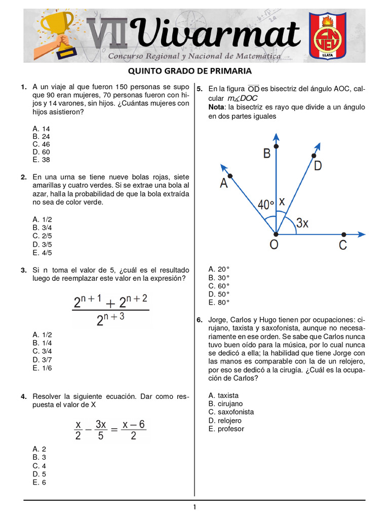 5to Grado de Primaria | PDF | Métodos y materiales de enseñanza