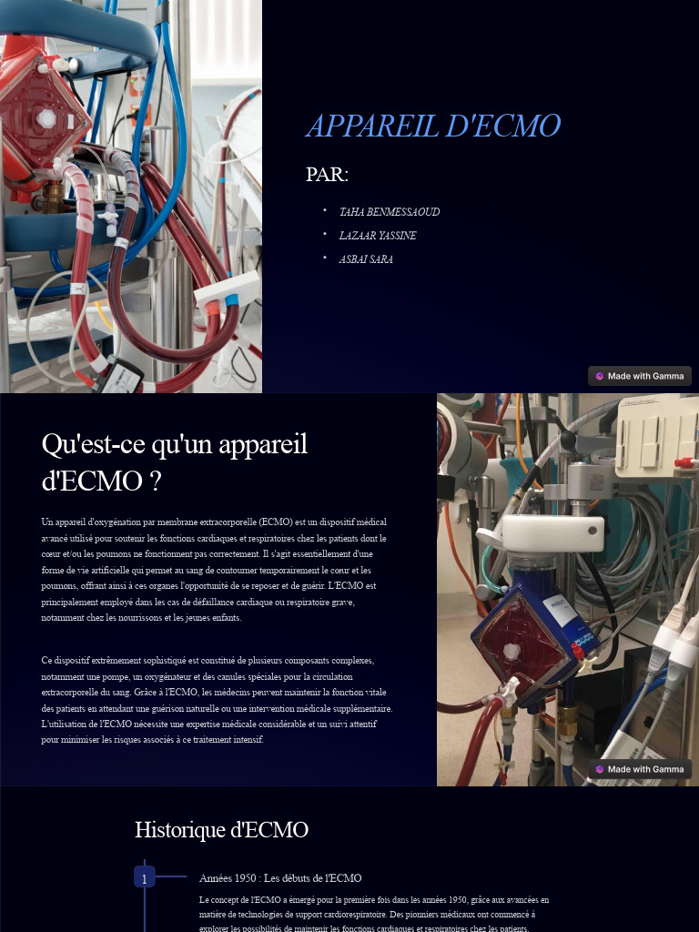 Introduction à l'appareil ECMO | PDF | Médecine | Spécialités médicales