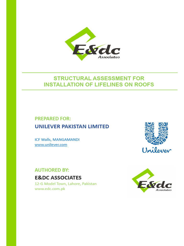 Structural Assessment for Roof Lifelines | PDF | Truss | Safety