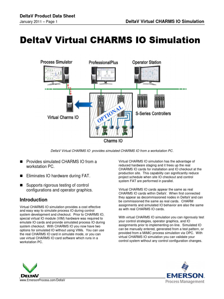 PDS DeltaV Virtual CHARMS IO | PDF | Simulation | Workstation