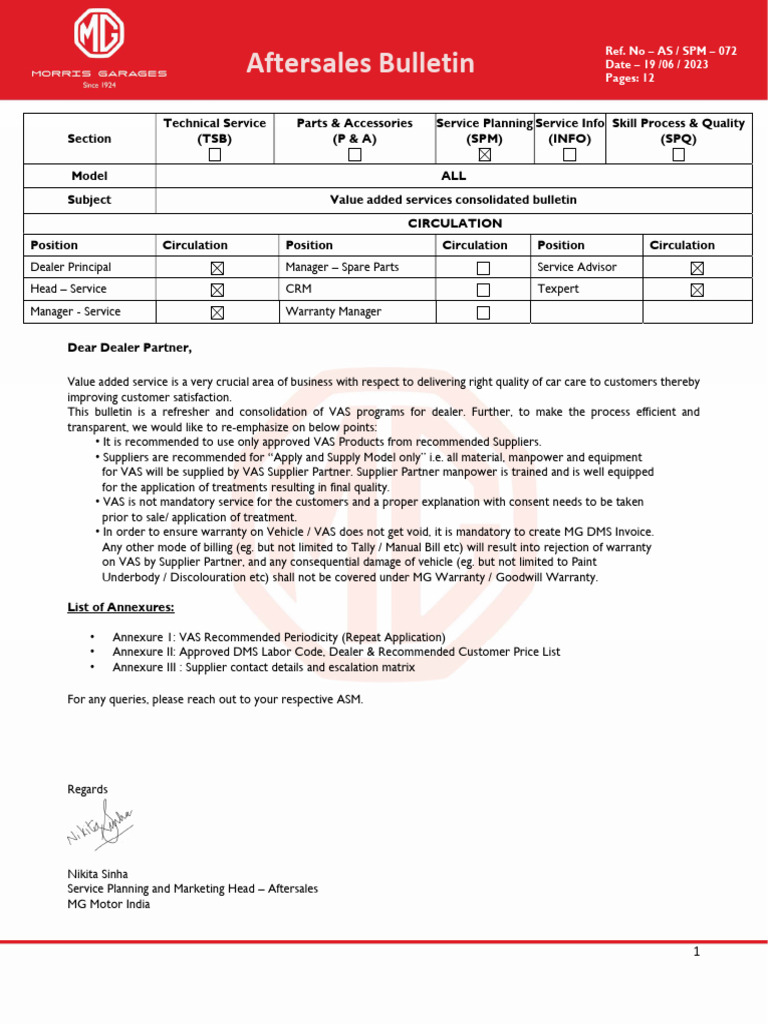 AS - SPM - 072 - Value Added Services Consolidated Bulletin | PDF ...