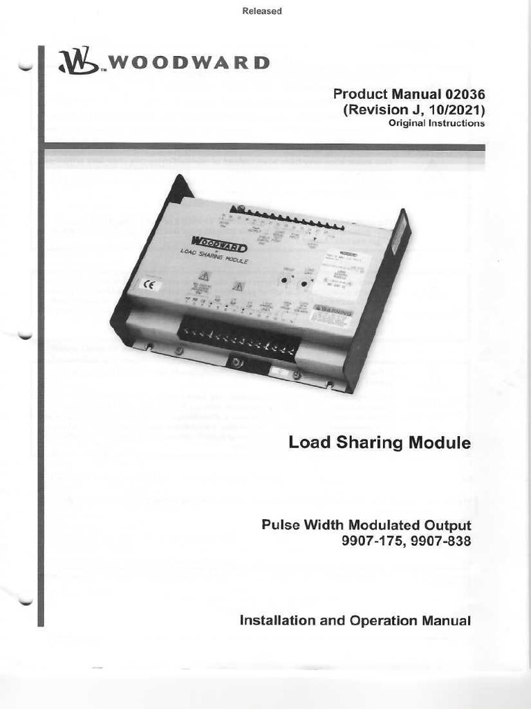 WOODWARD Load Sharing Module Manual | PDF