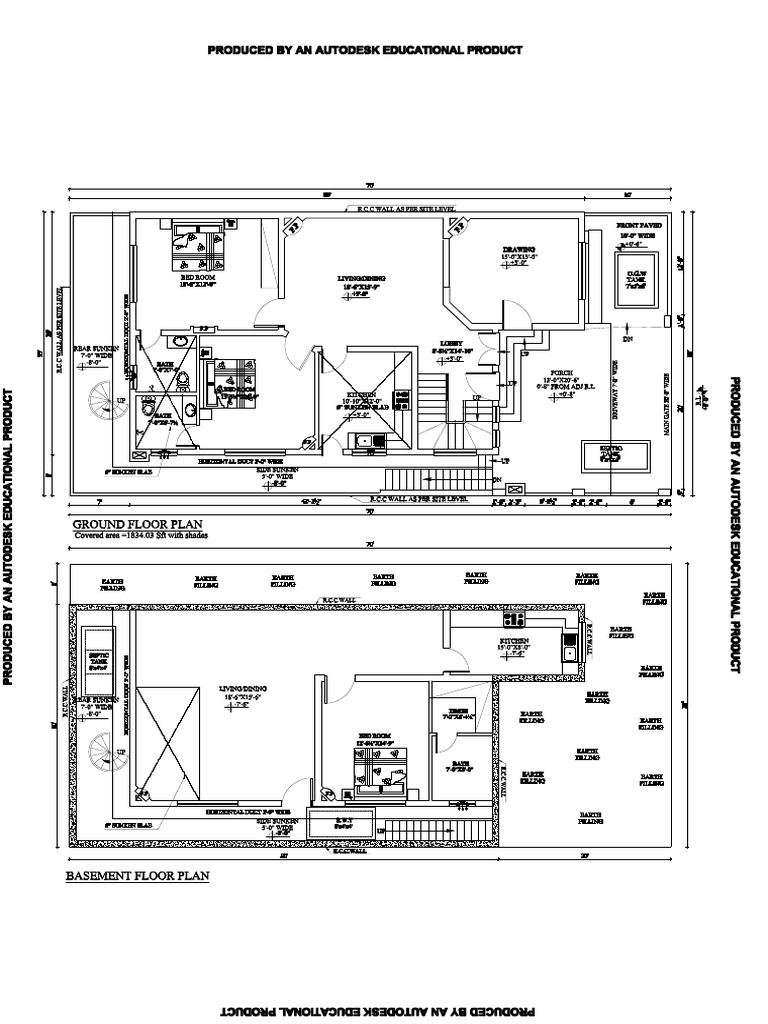 Basement & Ground Floor - Model | PDF