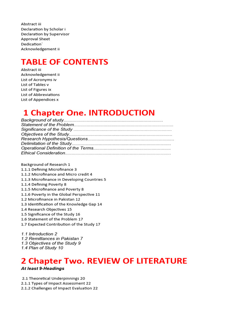 TABLE OF CONTENTS (FORMAT) ALL Examples | PDF | Human Migration | Science