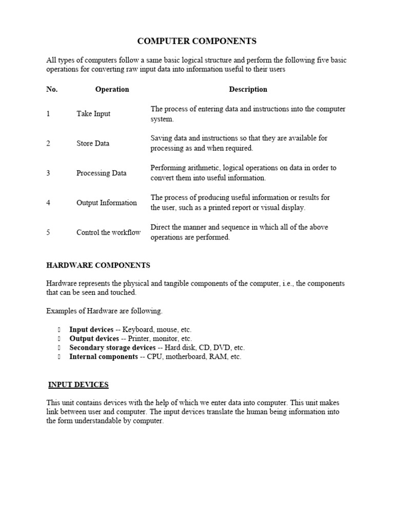 My Notes | PDF | Computer Keyboard | Computer Hardware
