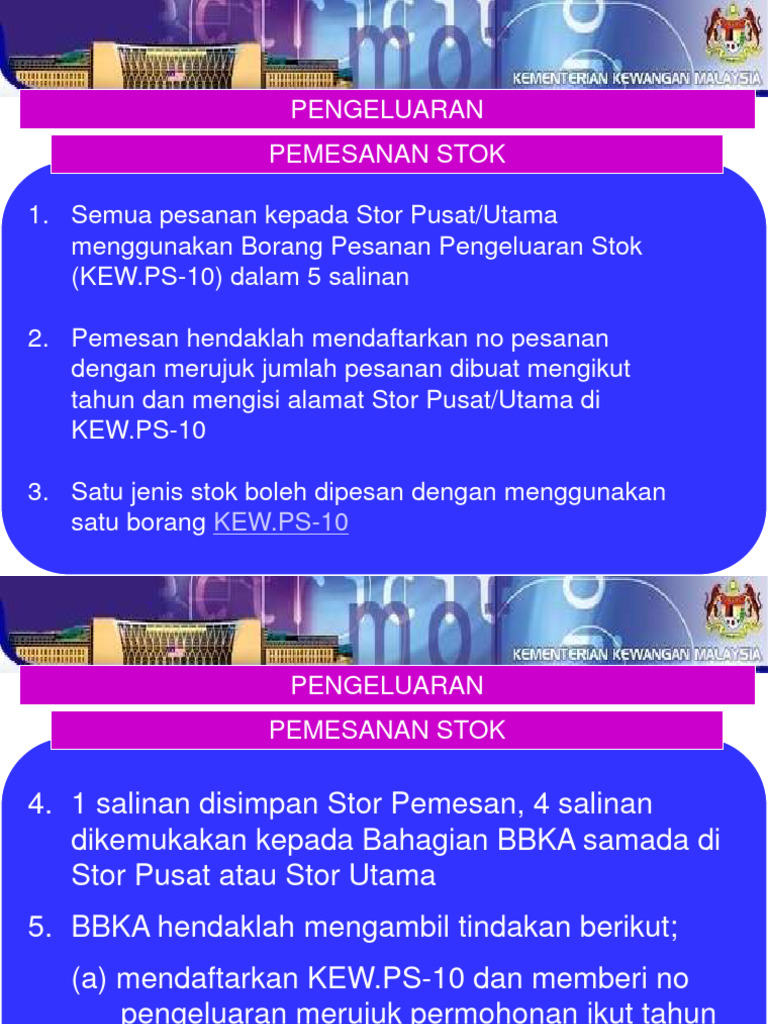 Prosedur Pengeluaran Stok Terperinci | PDF | Teknologi & Rekayasa