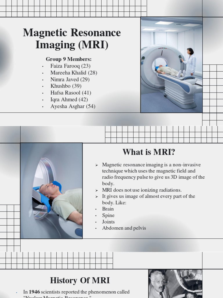 MRI ppt-2 | PDF | Magnetic Resonance Imaging | Medical Imaging