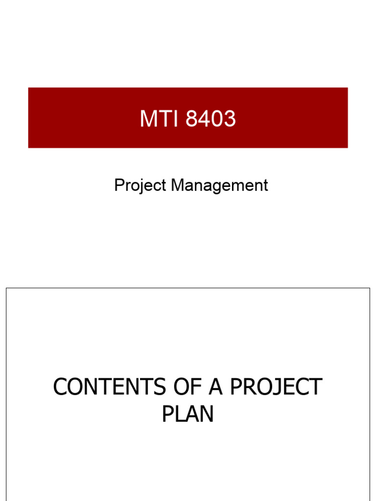 Lecture 4 - Project Planning | PDF | Project Management | Business