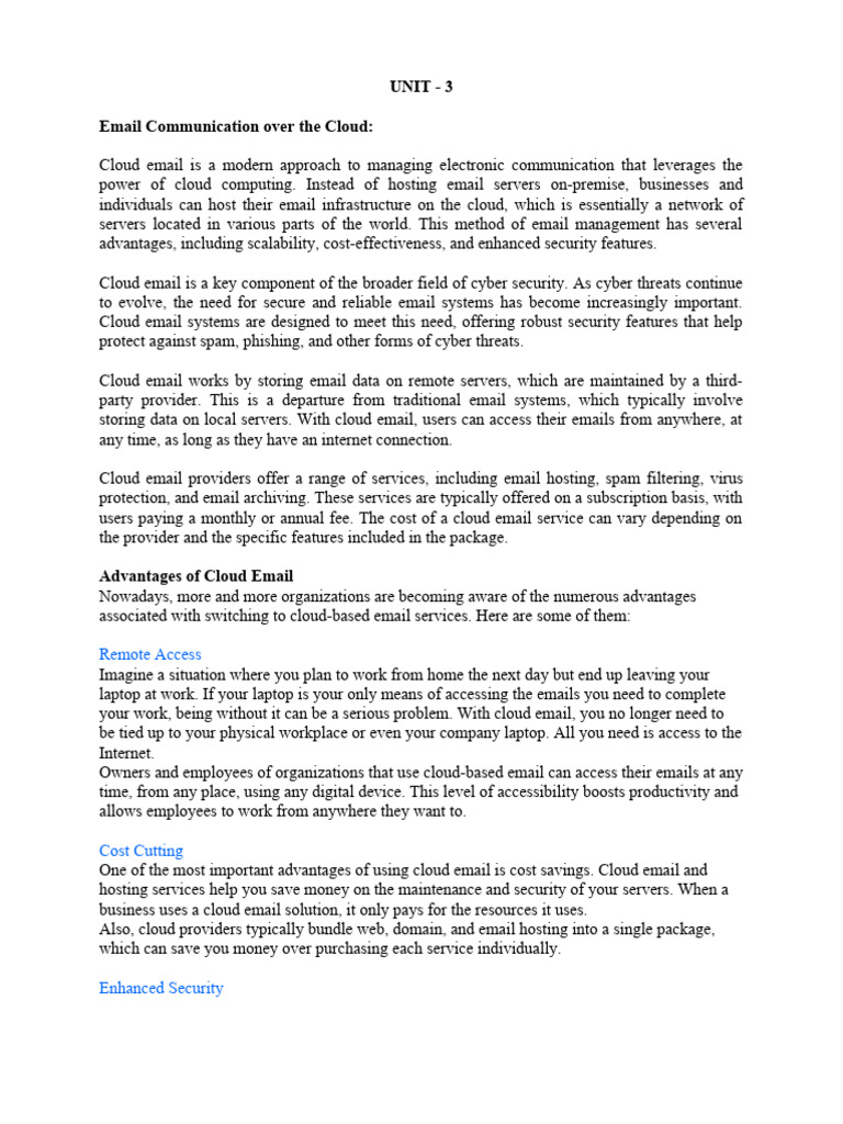UNIT 3 Cloud Computing | PDF | Cloud Computing | Customer Relationship ... UNIT 3 Cloud Computing | PDF | Cloud Computing | Customer Relationship ...
