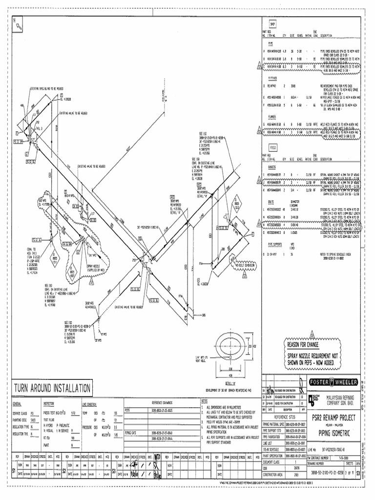 3080-52-2103-PG-21-0250 - Rev - S3 - SHT 3 | PDF
