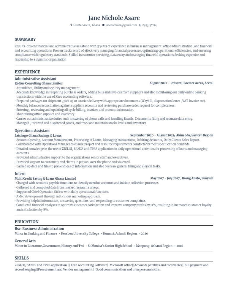 Jane Nichole Resume New - 05:24 | PDF | Invoice | Inventory