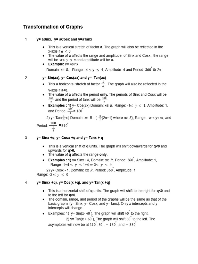 Transformation of Graphs | PDF | Mathematical Concepts | Graph Theory