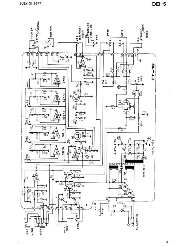 BOSS DB5 Schematic | PDF