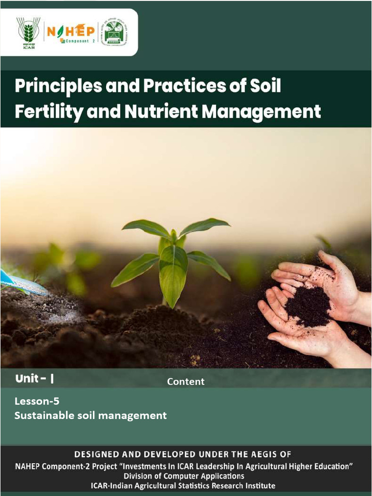 Sustainable Soil Management Practices | PDF | Soil | Environmental Degradation