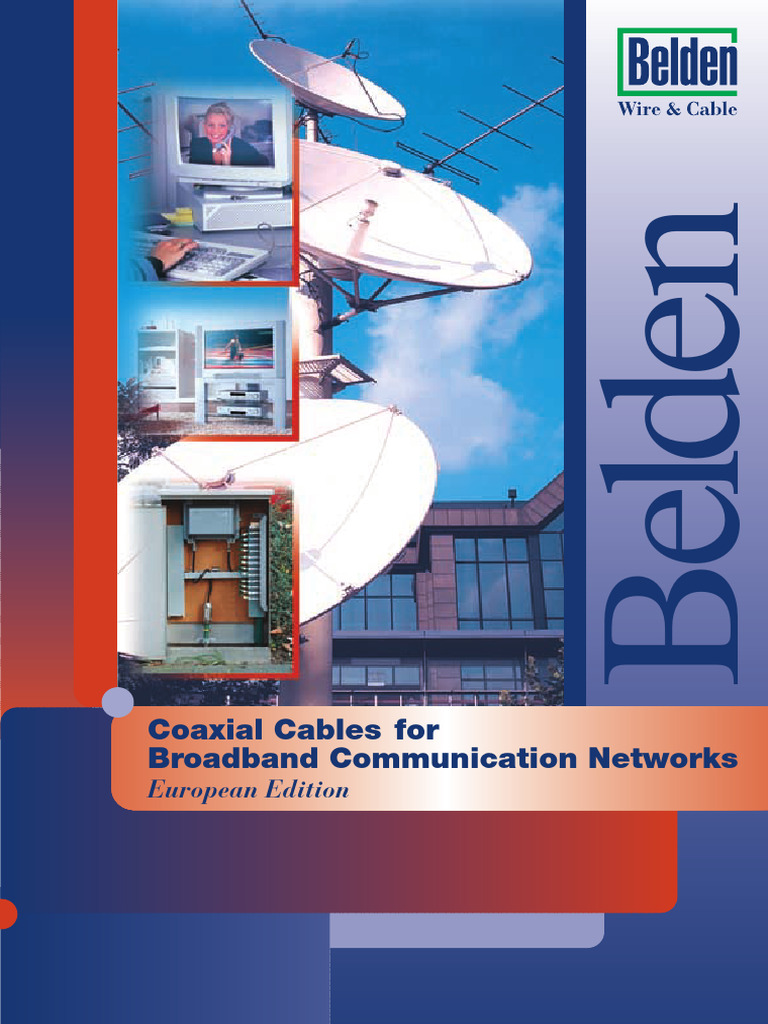 Belden H155 | PDF | Coaxial Cable | Cable Television