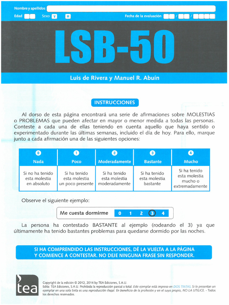 Test LSB-50 | PDF