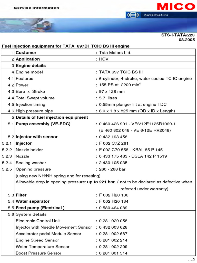 Ser Info | PDF | Fuel Injection | Energy Technology