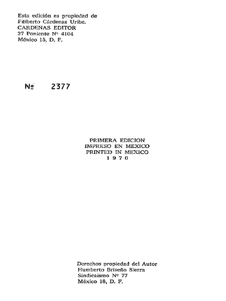 Briseño Sierra DP IV Brisenio Sierra Cap 123 | PDF
