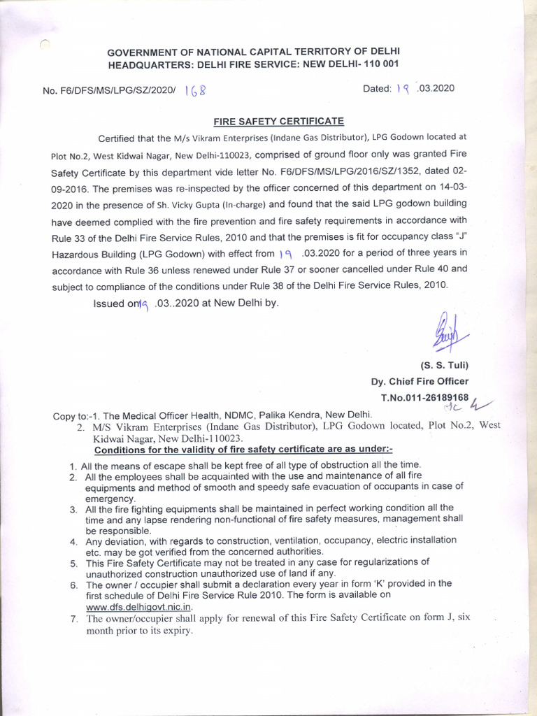 Fire Safety Orders | PDF