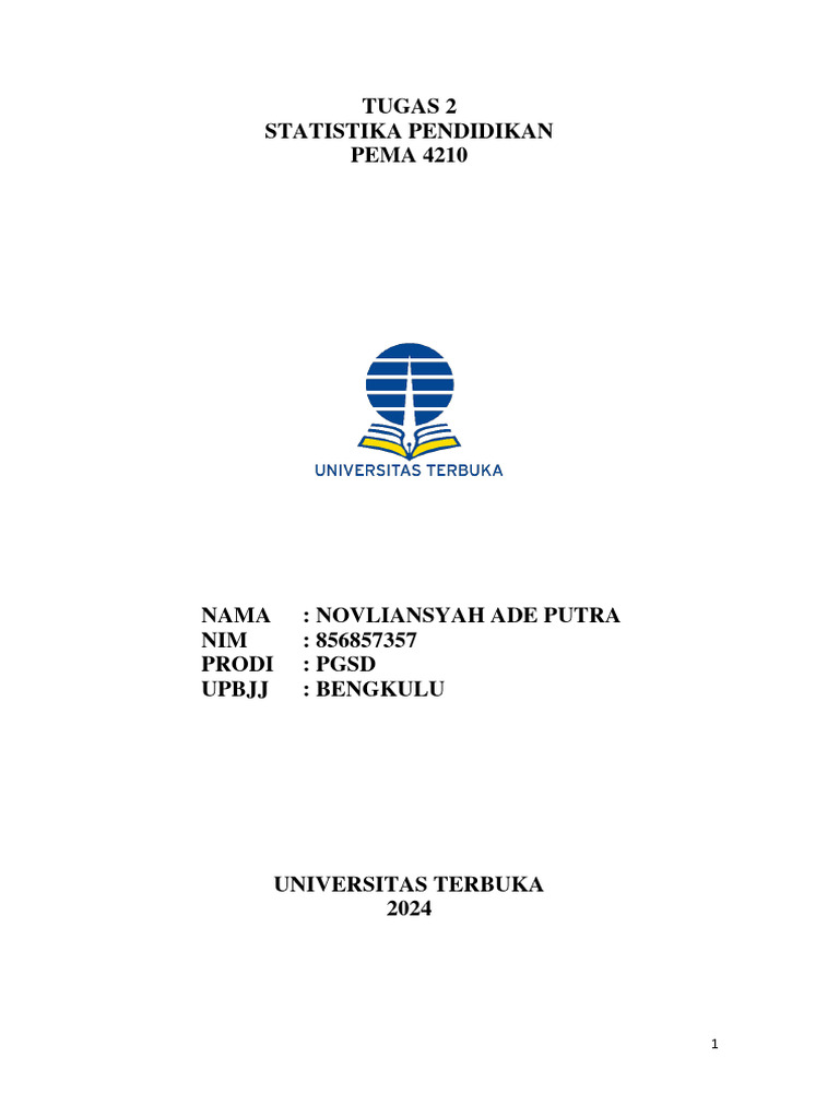 Tugas Statistika Pendidikan | PDF