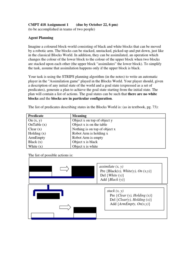 Block World Assignment | PDF | Graphical User Interfaces | Computer Science