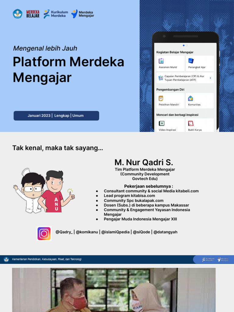 Penggunaan Platform Merdeka Mengajar - M. Nur Qadri S | PDF | Karier ...