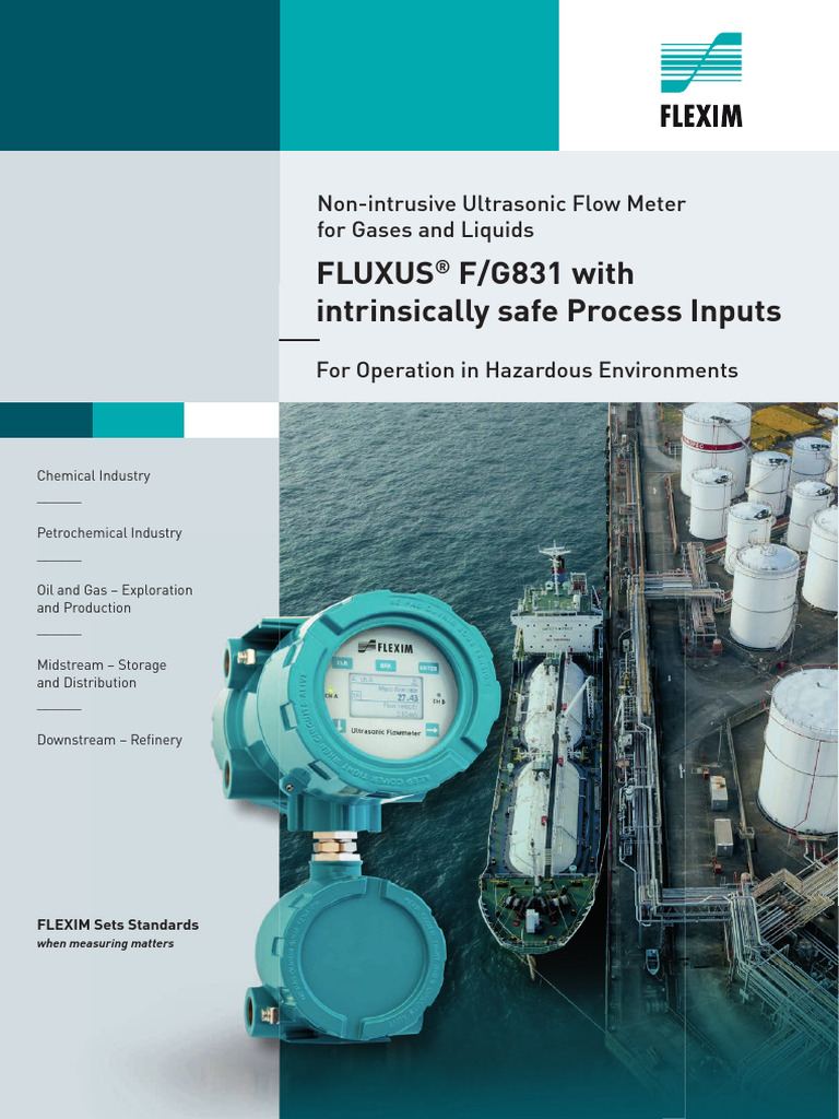 Flexim FG831 Brochure | PDF | Flow Measurement | Gases