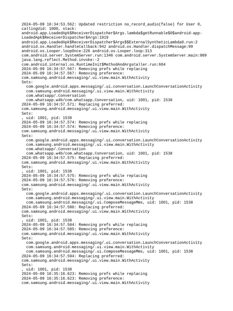 PM Debug Info | PDF | Android (Operating System) | Mobile Telecommunications User Equipment