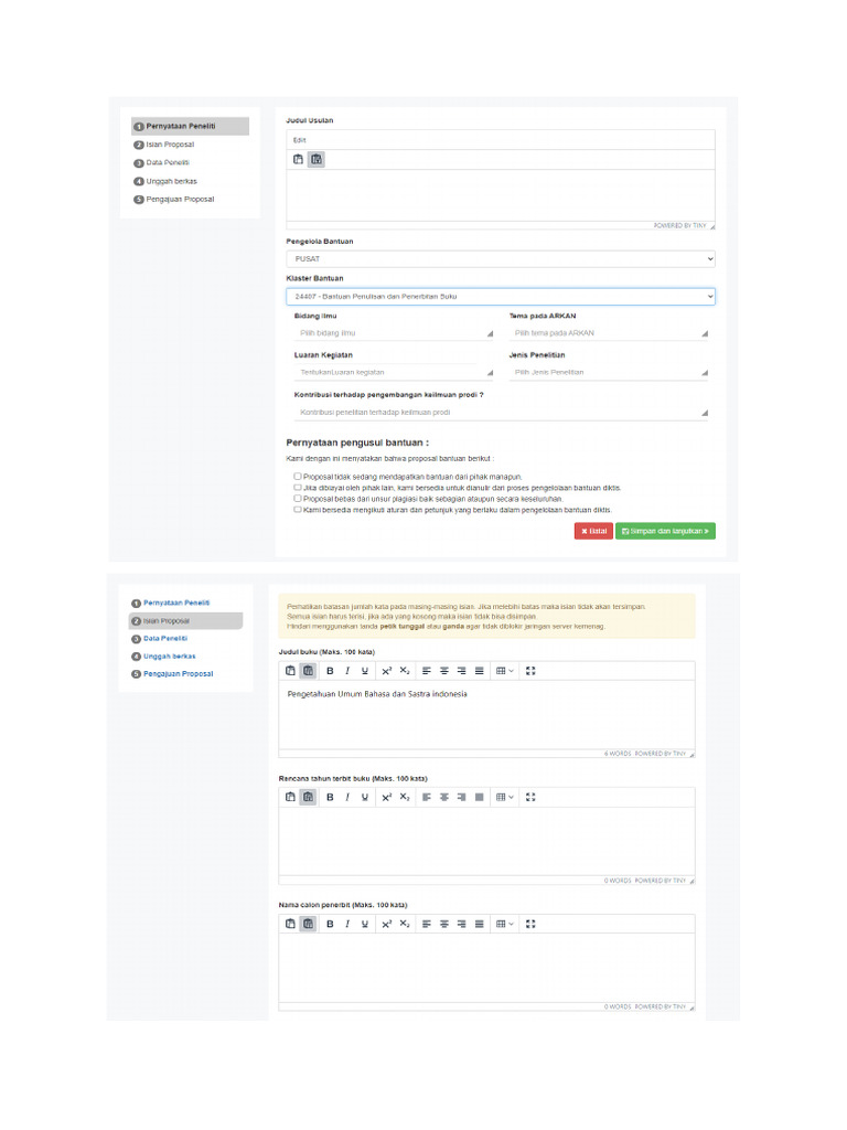 Isian Proposal Format Litabdimas | PDF