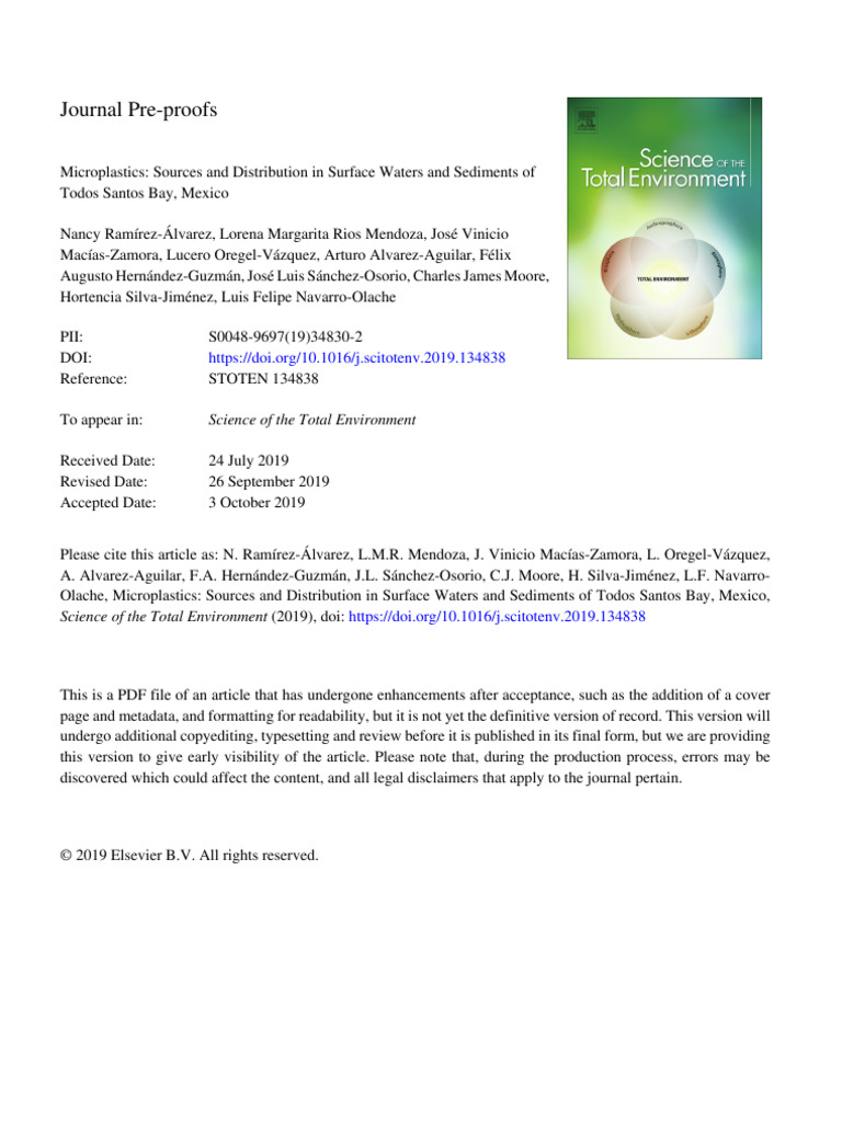 Microplastics Sources And Distribution I Pdf Sewage Treatment Plastic