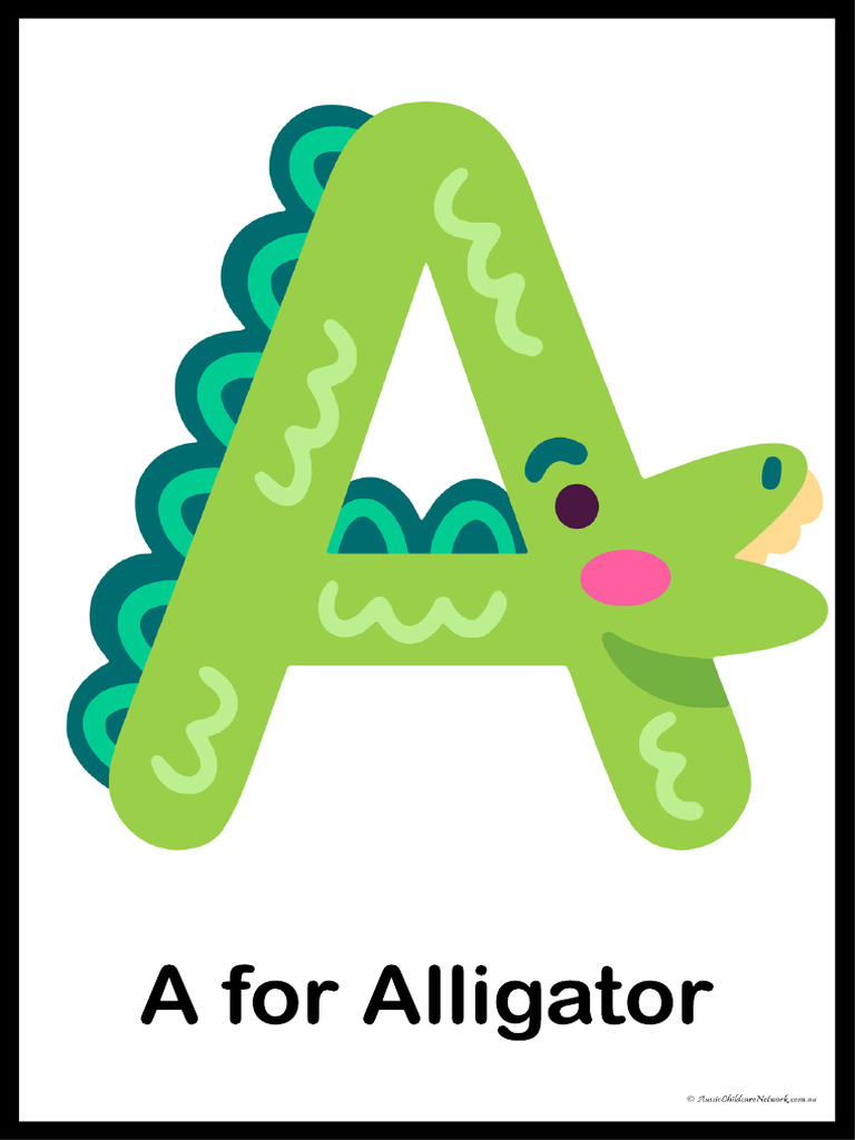 Animal Letter Posters Alligator | PDF