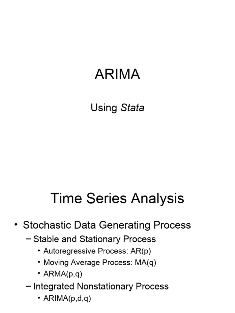 Arima | PDF | Autoregressive Integrated Moving Average | Probability Theory