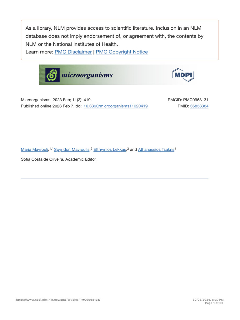 The Impact of Earthquakes On Public Health - A Narrative Review of Infectious Dis | PDF | Public ...