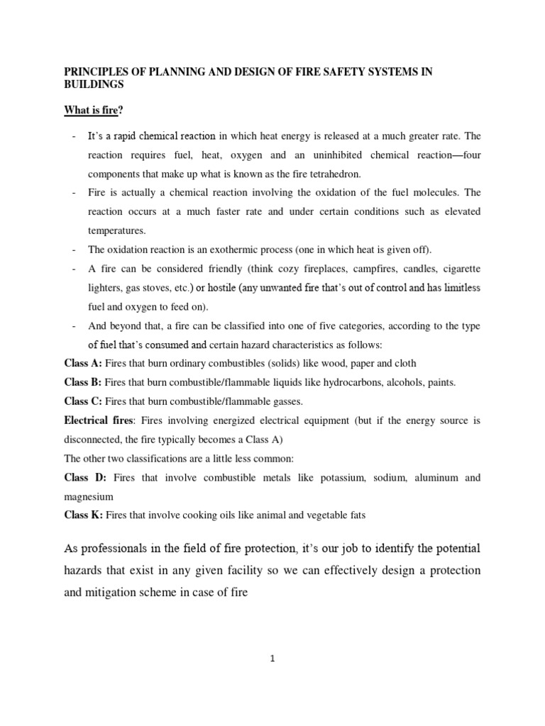 1 Basics of Fire With The Fire Triangle NOTES | PDF | Fires | Fire ...