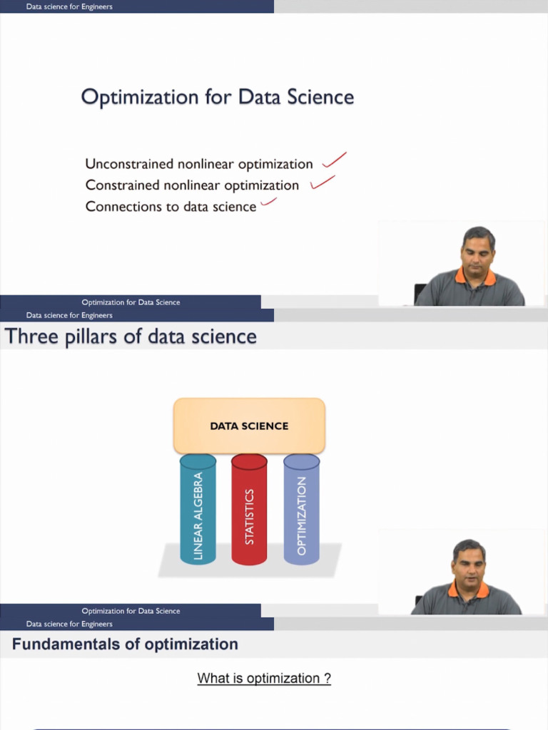 Lec 1 - Optimization For Data Science | PDF