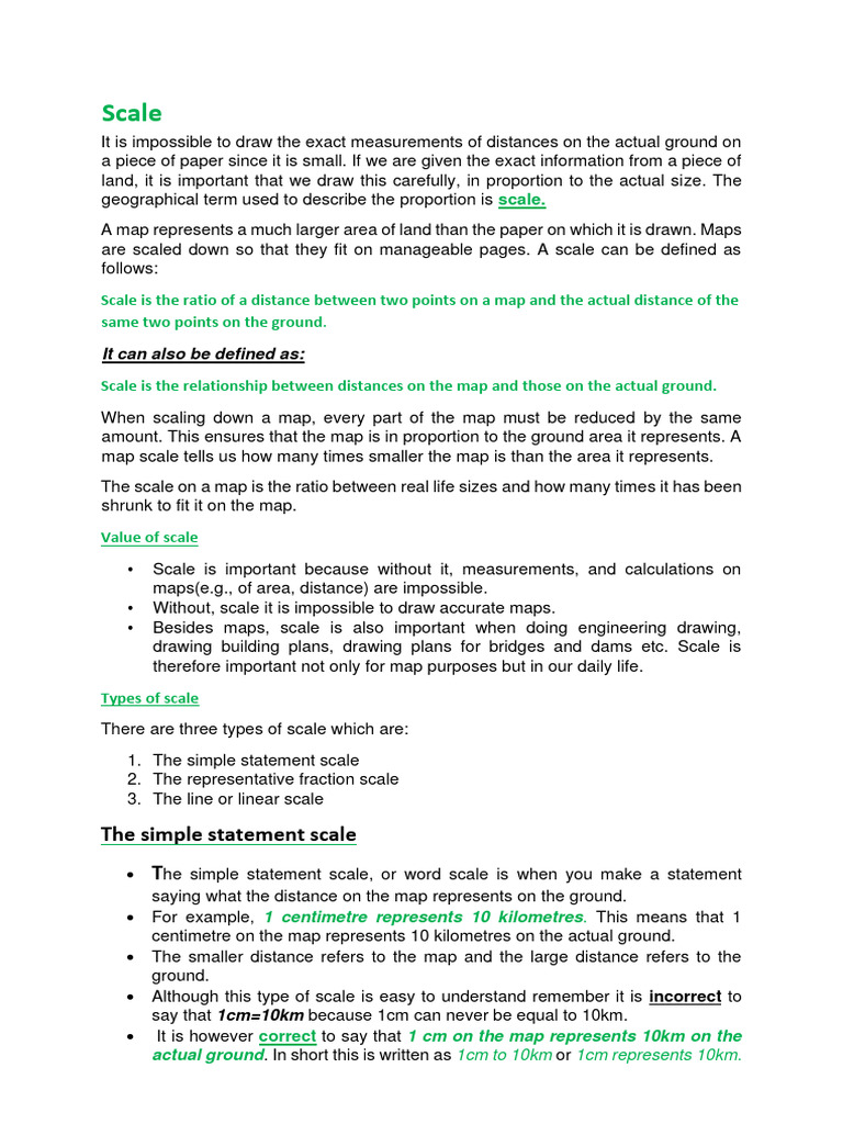 Scale | PDF | Map | Measurement