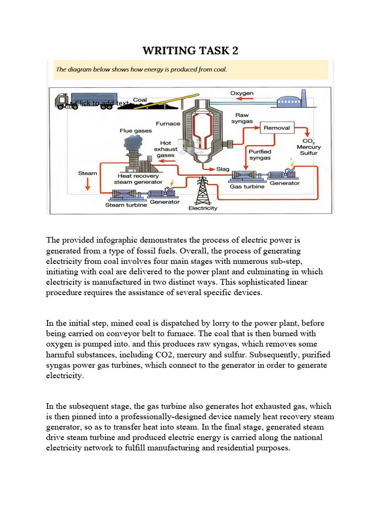 Coal Power Generation Process Explained | PDF