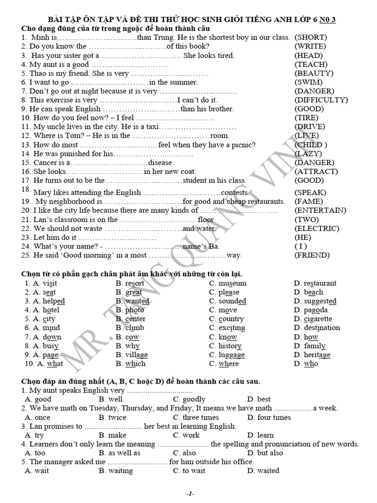 De Luyen HSG T6 | PDF